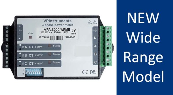 VPInstruments introduces the wide range 3 Phase Power Meter