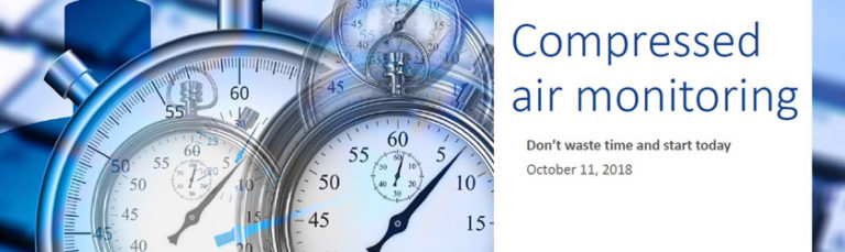 Webinar - Compressed air savings: Don't waste time and start today!